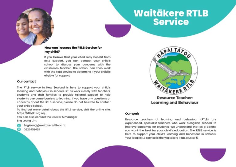 RTLB Cluster 5 – Swanson School